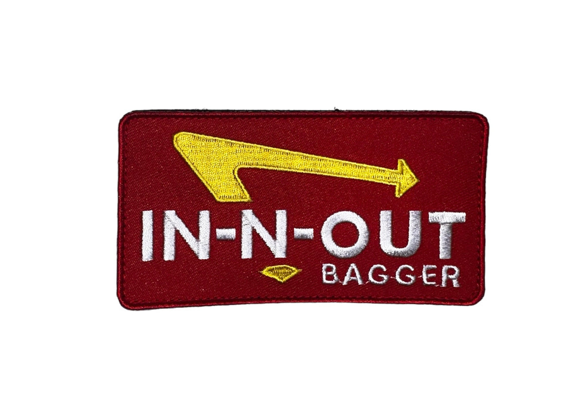 Jumbo In N Out Bagger Patch – ECL Cornhole Gear