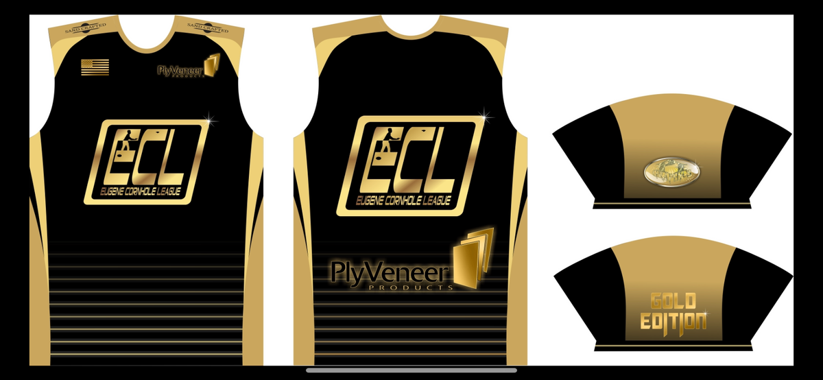 GOLD Edition ECL Jersey – ECL Cornhole Gear